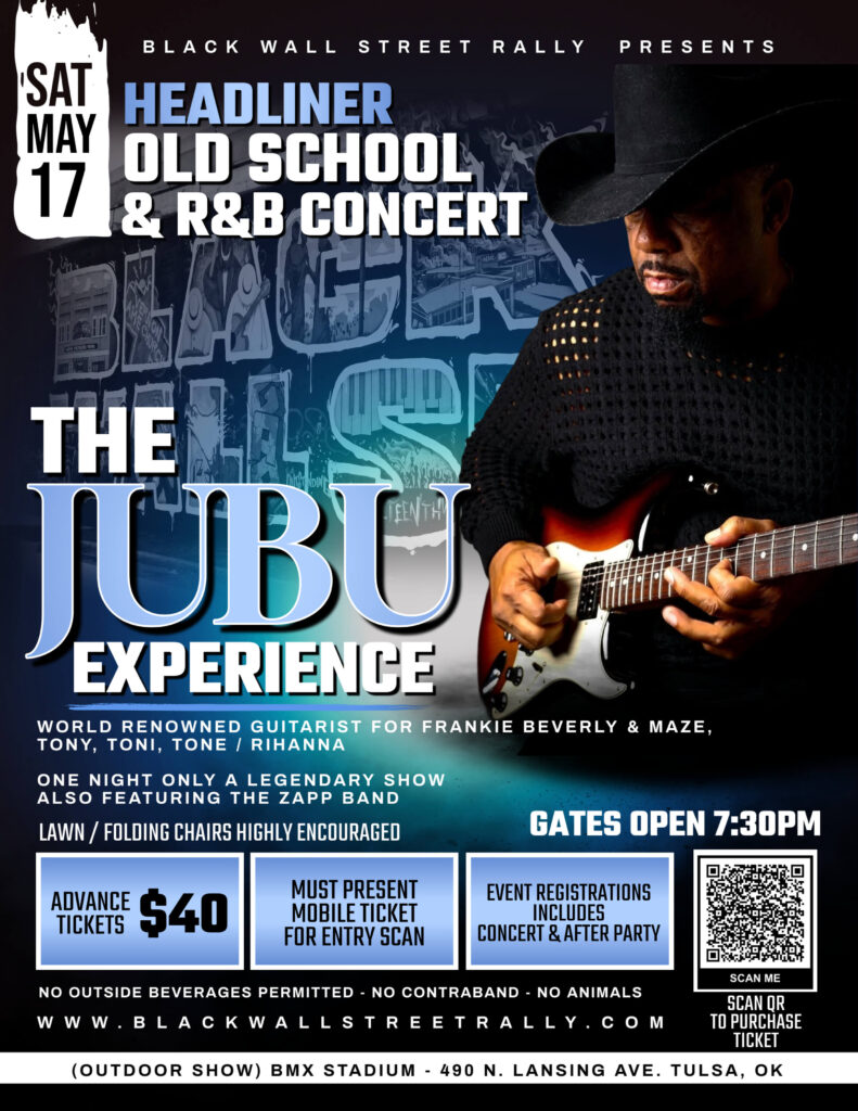 Jubu Smith the world renowned guitarist – Black Wall Street Rally